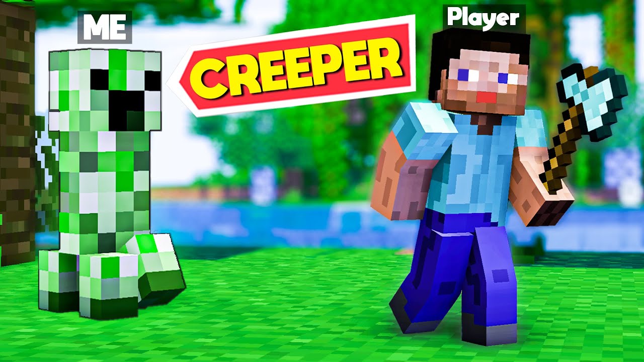 PLAYING MINECRAFT As A CREEPER! - YouTube