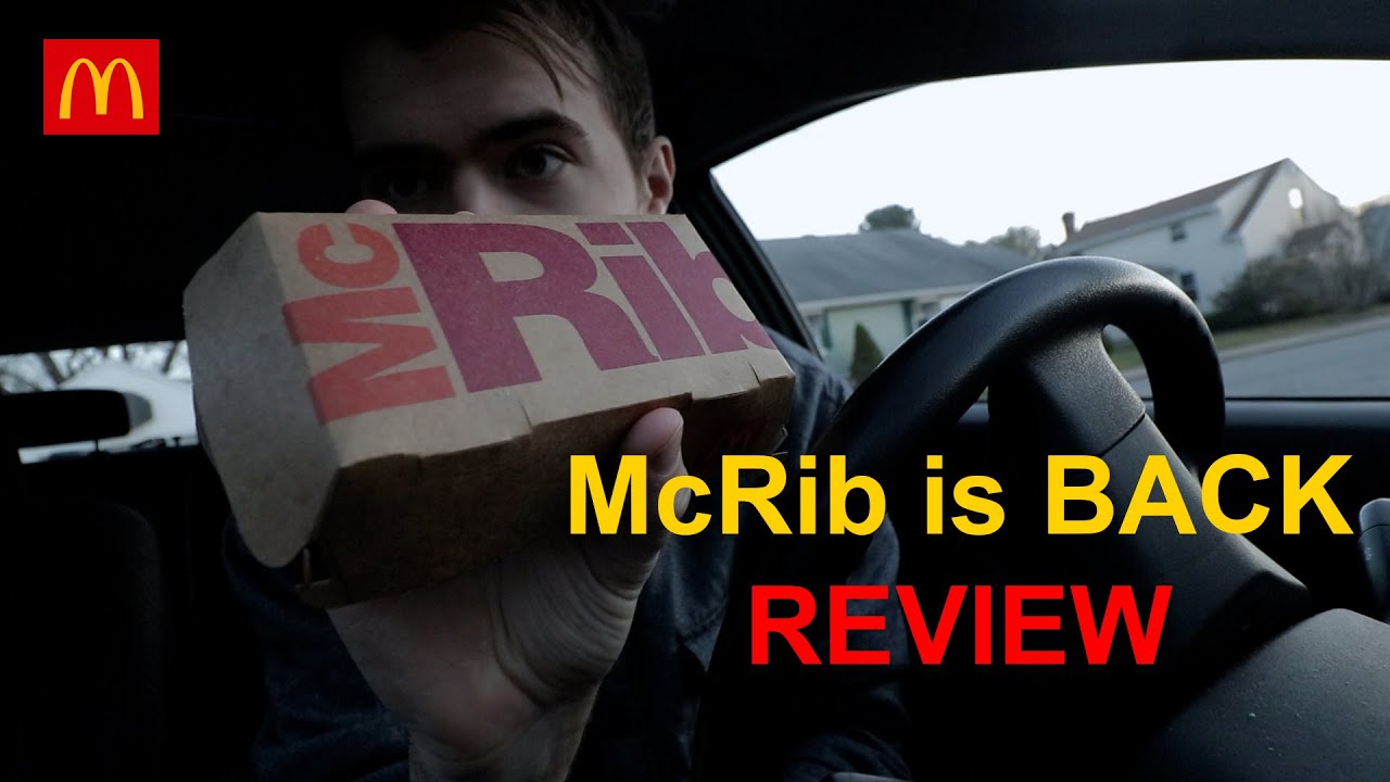 The McRib REVIEW: New McDonalds McRib Review! - YouTube