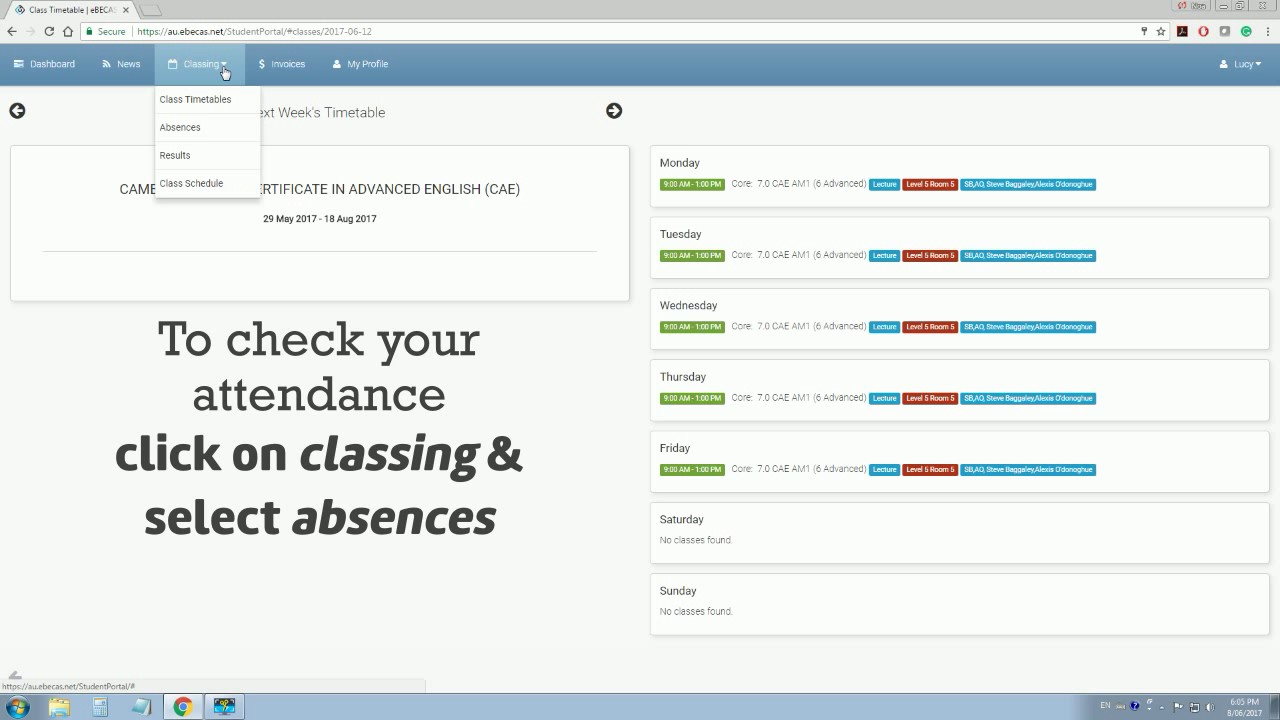Student Portal Tutorial Classing - YouTube