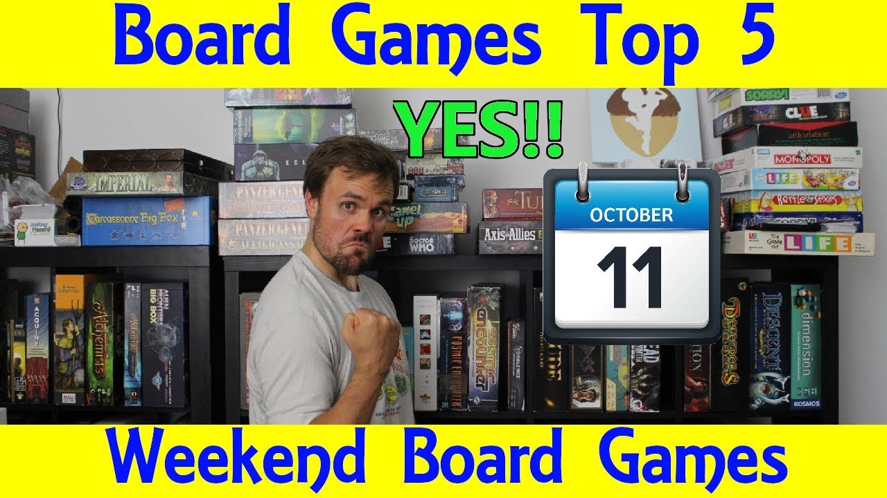 Top 5 Weekend Board Games - YouTube