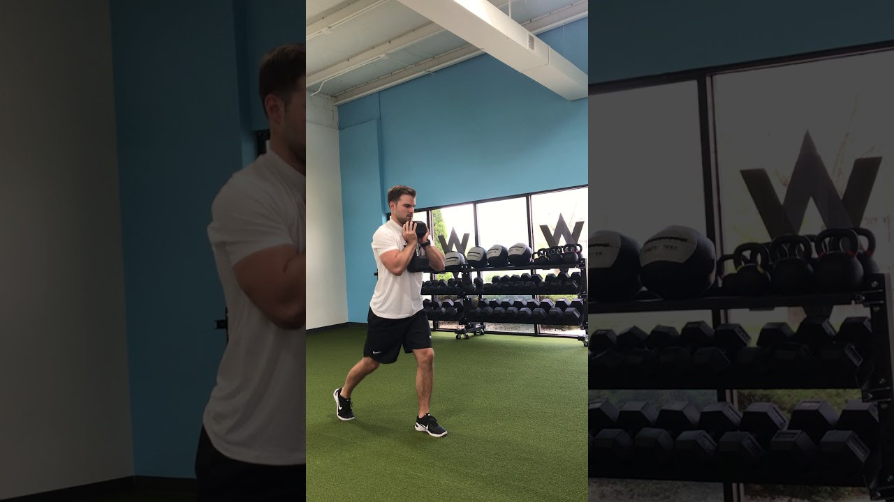 Split Squat - 1 DB Goblet - YouTube