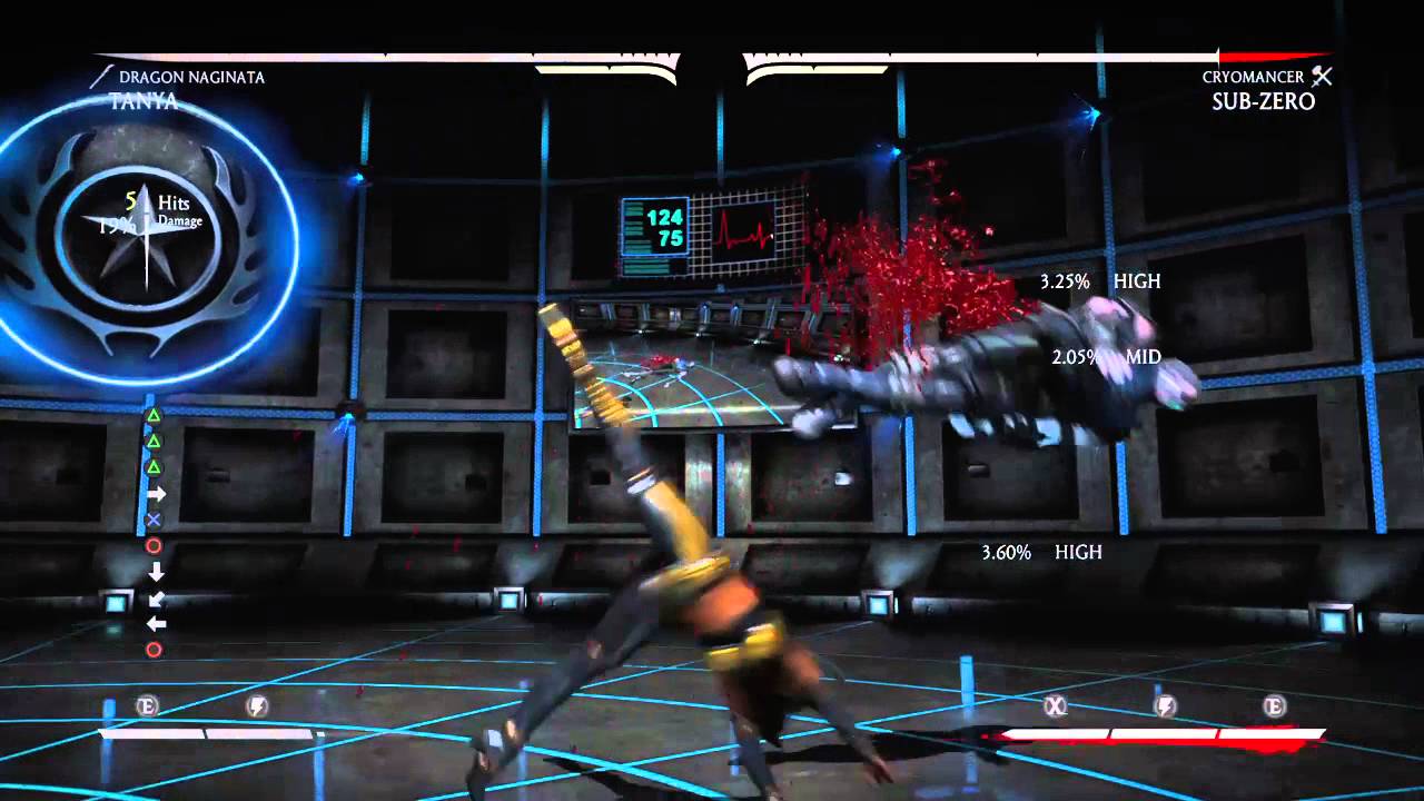Mortal Kombat X: Tanya Dragon Naginata ex bf2 aa conversion - YouTube