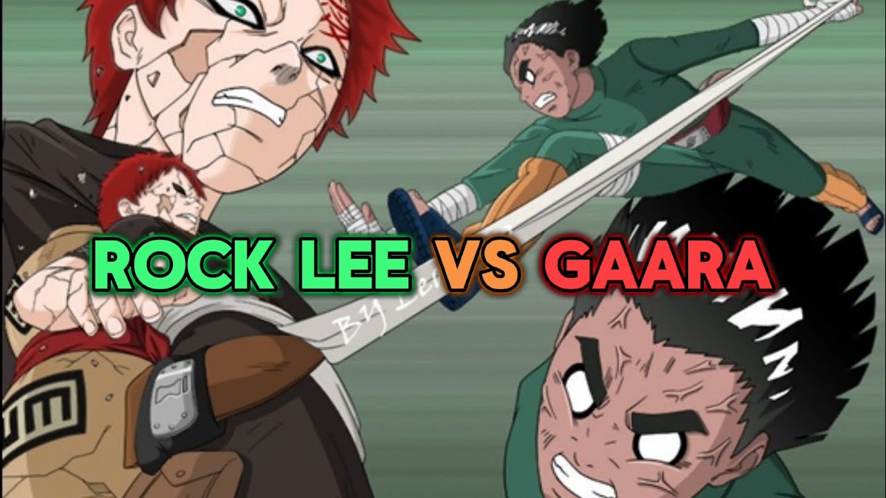 Rock Lee vs Gaara Edit 🗿🔥 [ Neon Blade ⚡] #anime #lee #gaara #naruto ...