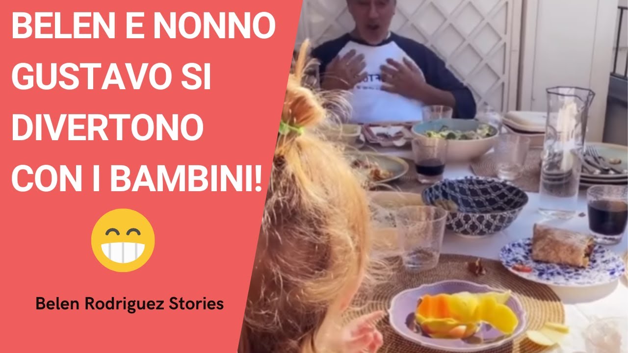 Belen, Luna Mari, Santiago e nonno Gustavo Rodriguez passano la ...
