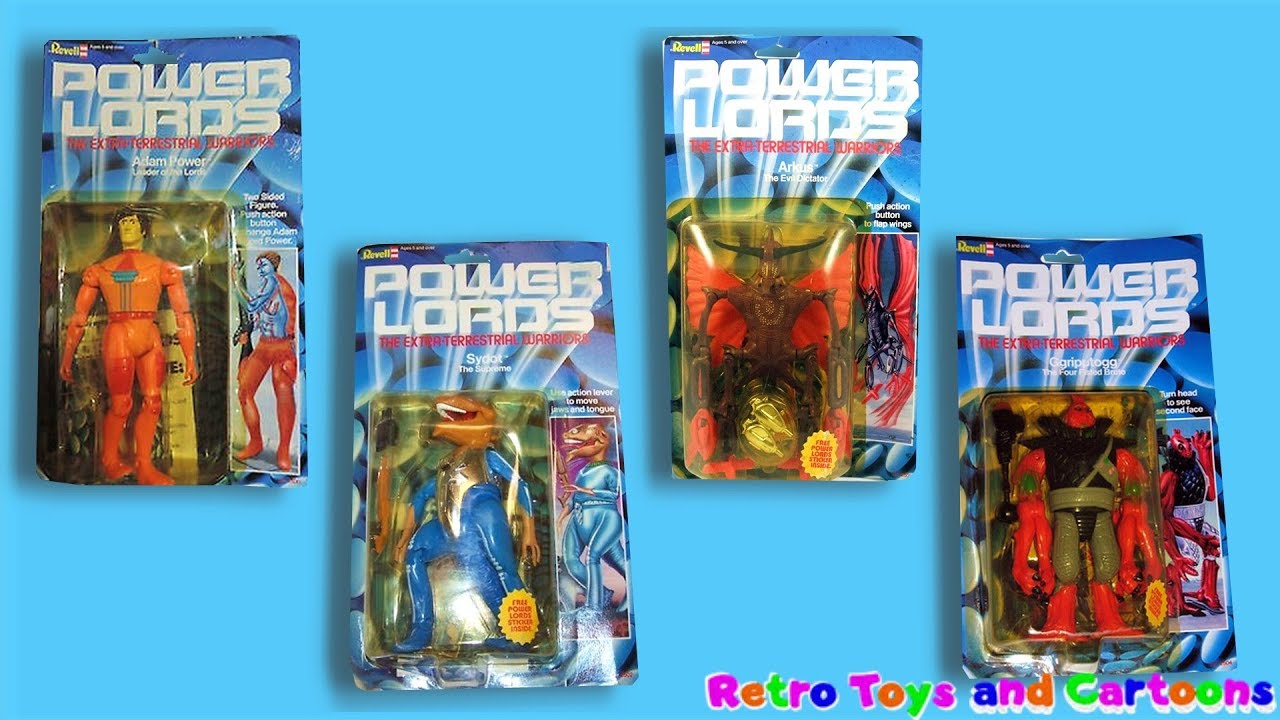 Power Lords Adam Power Sydot Arkus Ggripptogg Action Figures Commercial ...