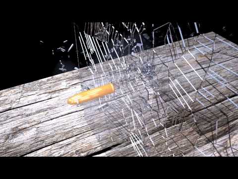 Bullet through a glass in slow motion - YouTube