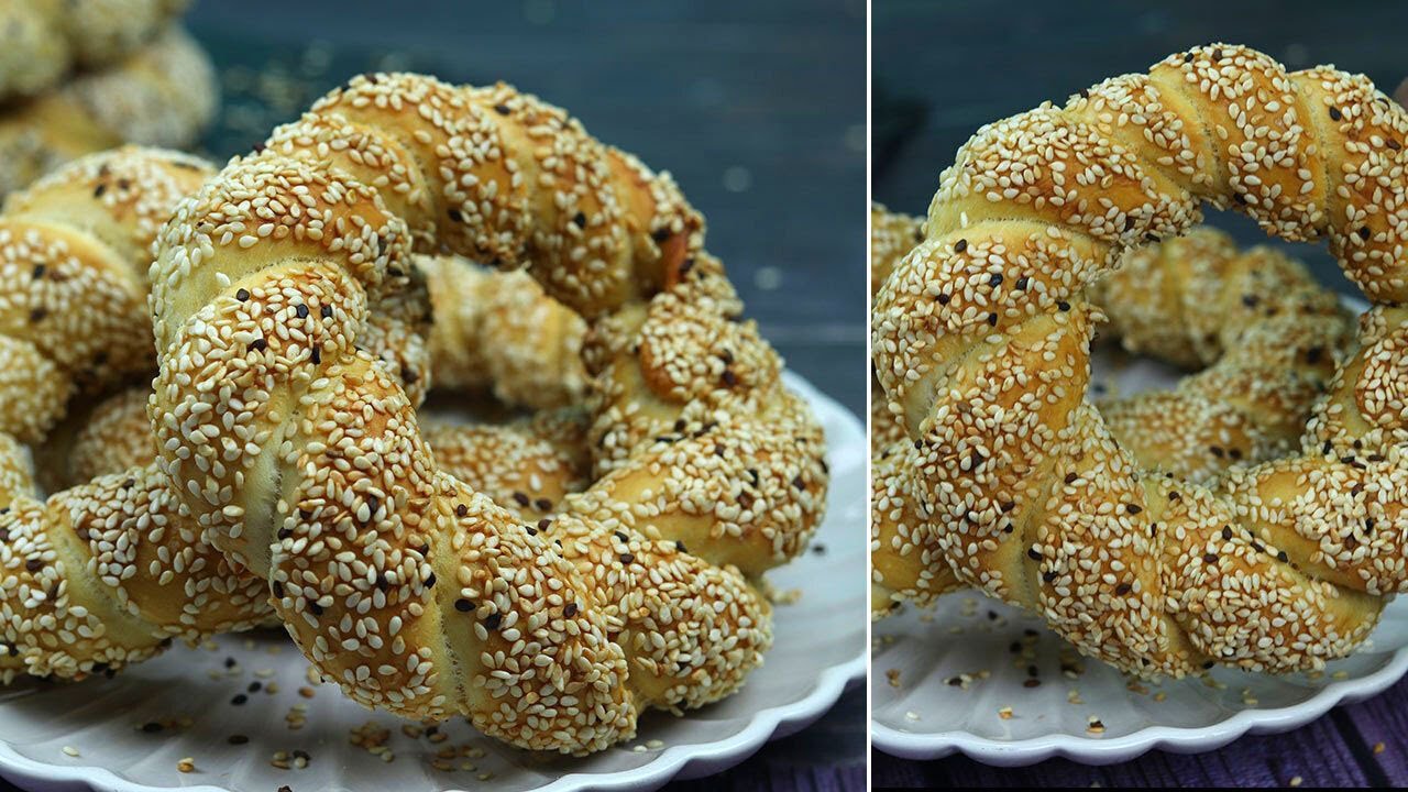 Turkish Simit - How to Make Simit Turkish Bread :: Vegan Simit :: Vegan ...