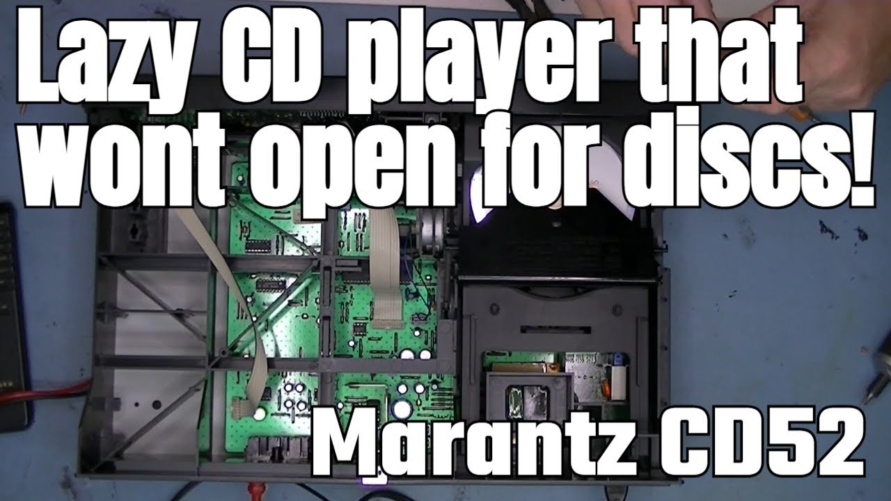 How to - FIX Your Marantz CD52 CD Player drawer issues in Minutes ...