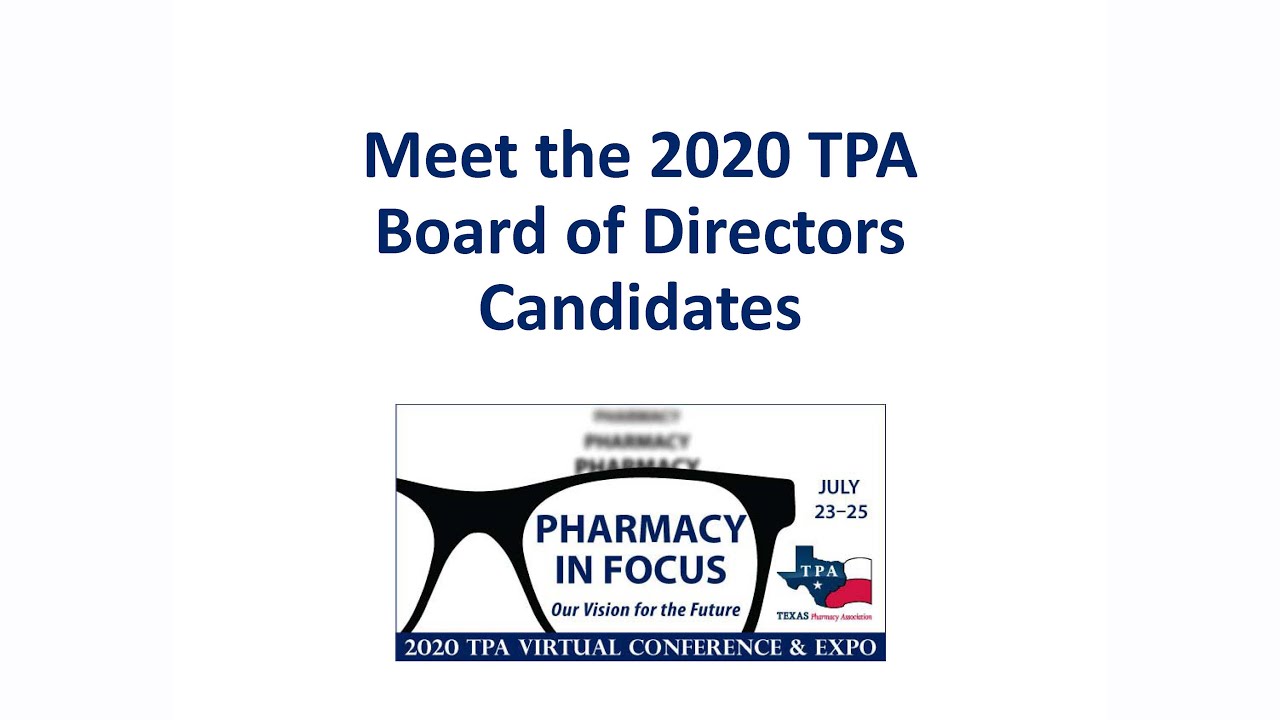 2020 TPA Board of Directors Candidates - YouTube