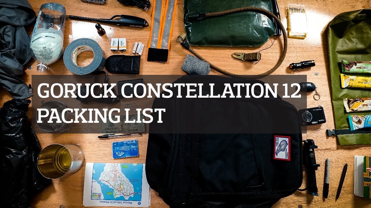 GORUCK Constellation 12 Event Packing List 2018 Urban Survival Challenge Series - YouTube