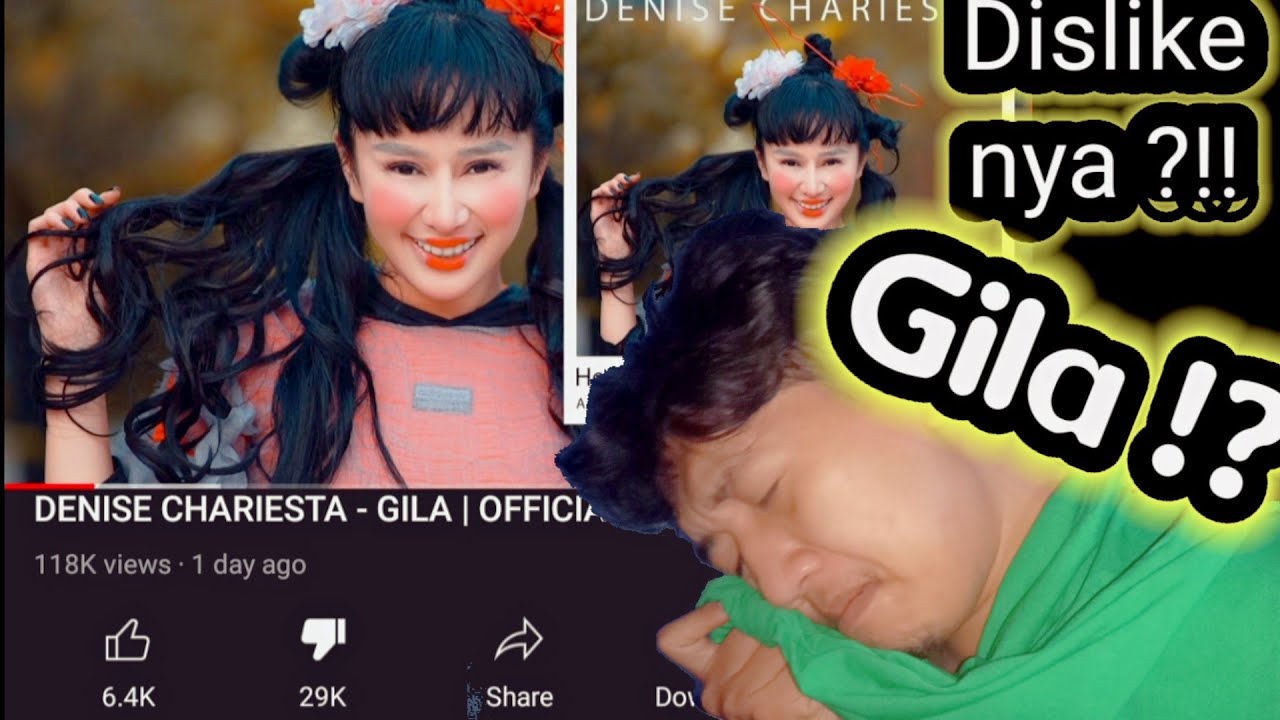 denise charista Lagu Gila Reaction - YouTube