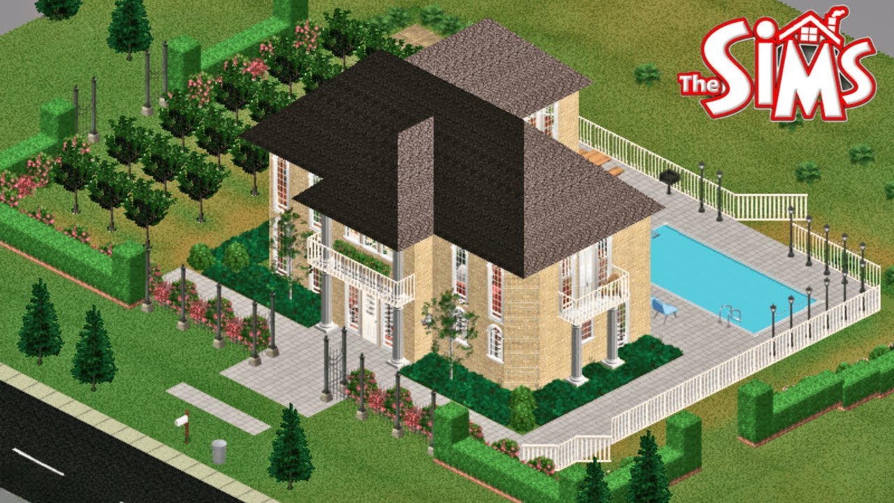 Building a Suburban House in The Sims 1 - YouTube