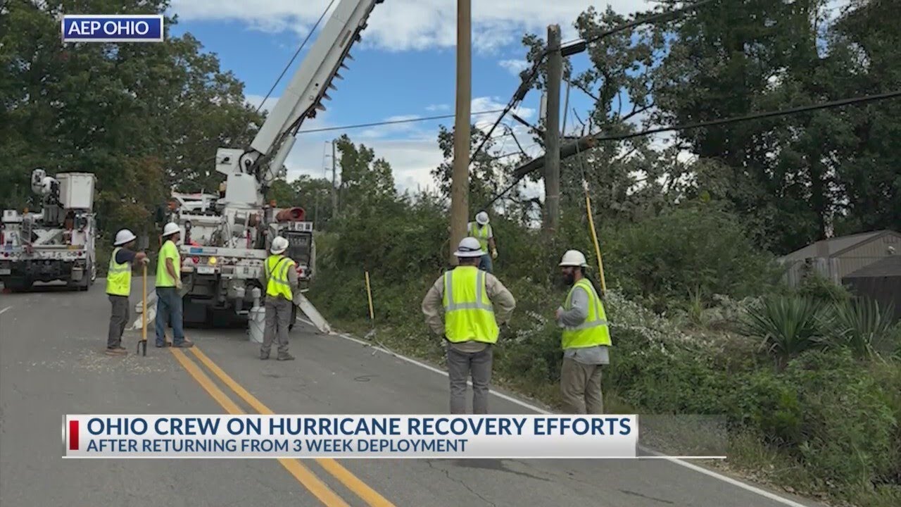 Ohio crew returns after hurricane recovery efforts - YouTube