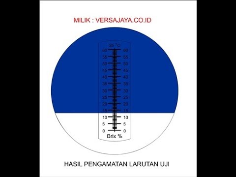 penggunaan alat refraktometer - YouTube