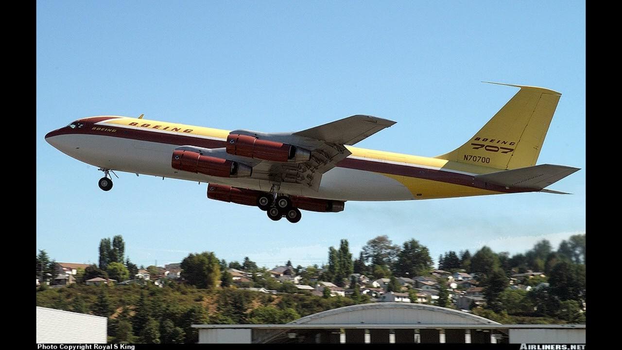 Boeing 367-80 GPWS - YouTube