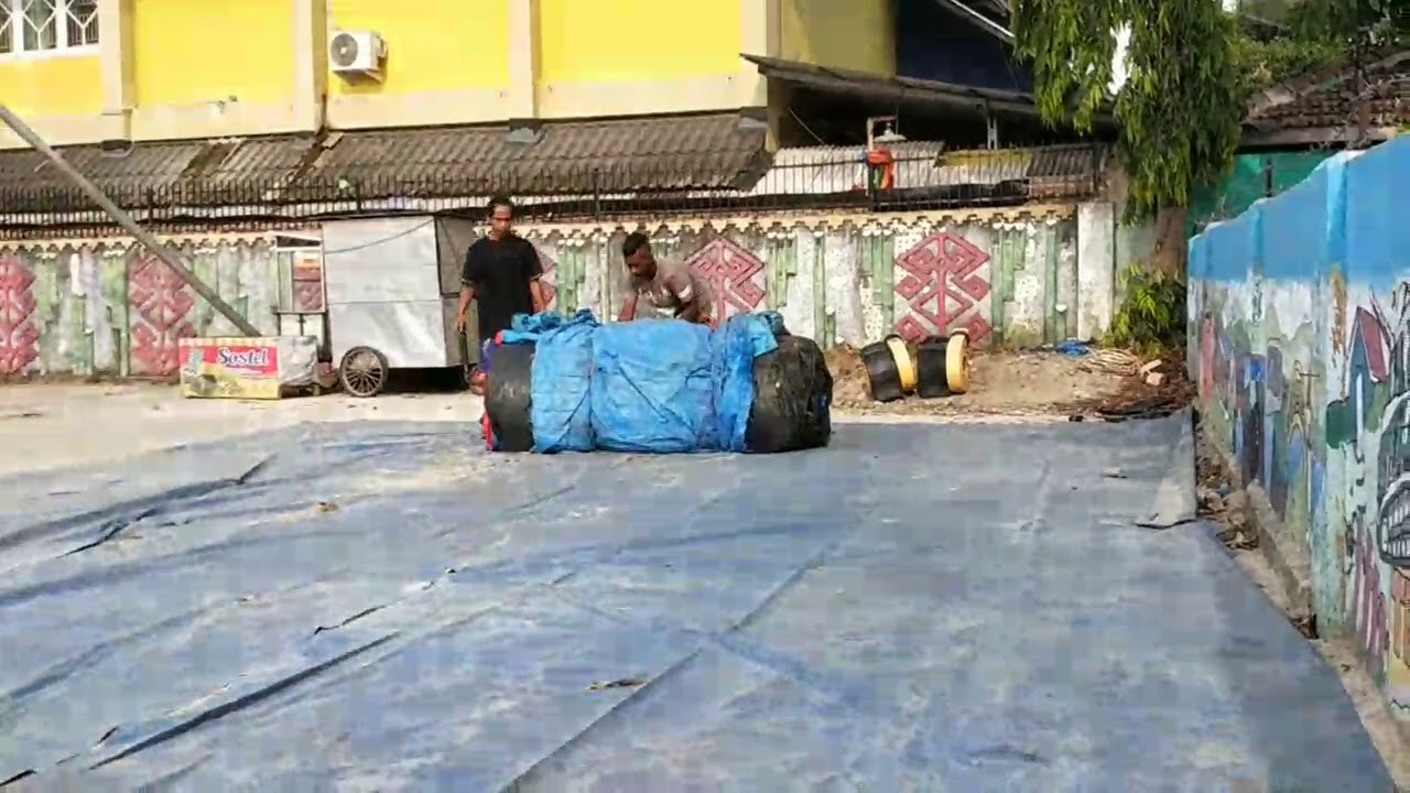 The fastest way to fill the air into the balloon palace(cara cepat isi ...