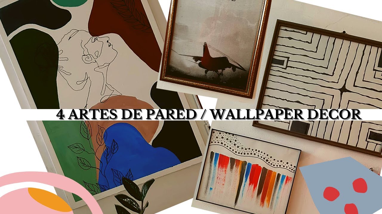 🖼️ ARTE DE PARED FÁCIL Y ECONÓMICO | INSPIRACIÓN DE PINTEREST | Wall ...