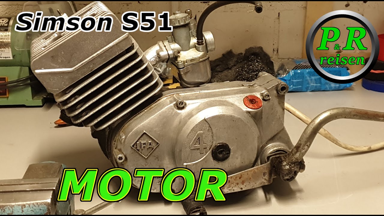 Simson S51. Motor - YouTube