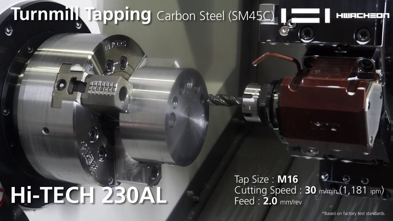 Hi-TECH 230AL YMC | Heavy Cutting | CNC Lathe | Turning Center ...