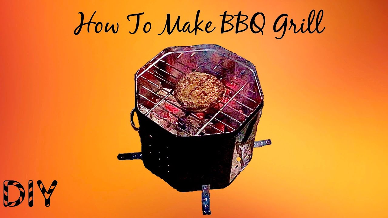 How To Make A Simple Barbecue Grill At Home DIY | Homemade Barbecue ...