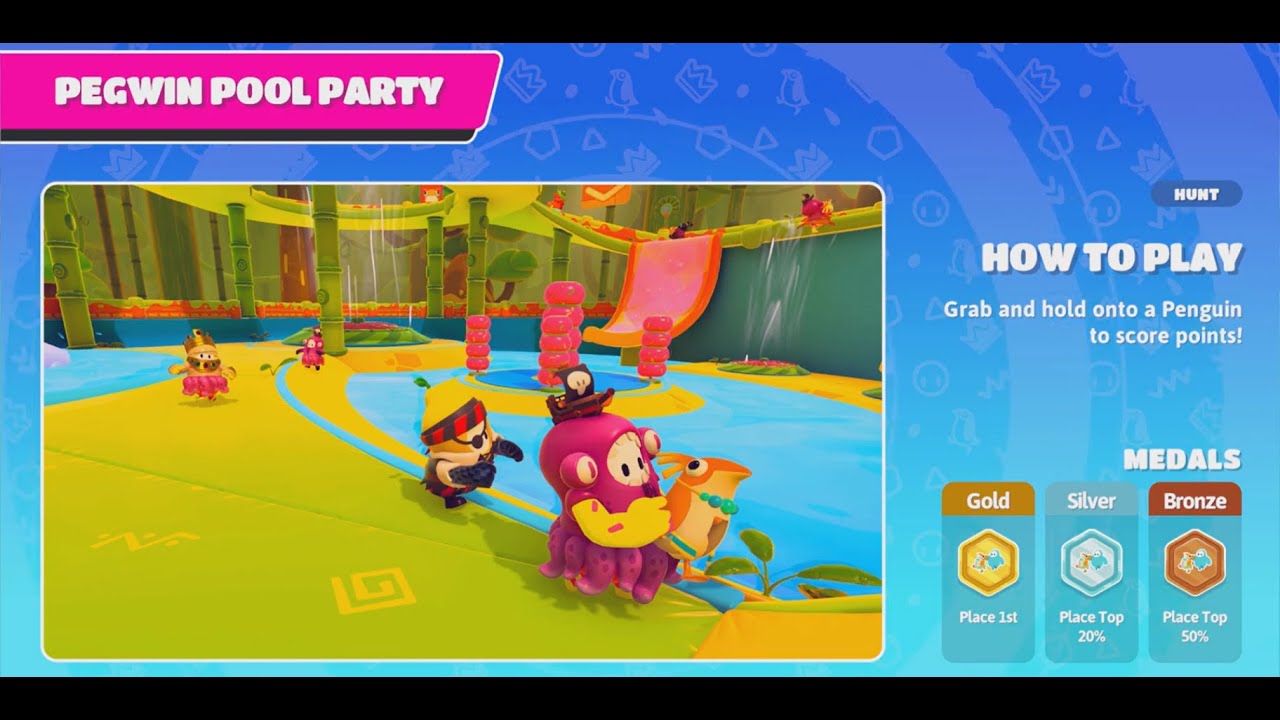 Fall Guys - Pegwin Pool Party - YouTube