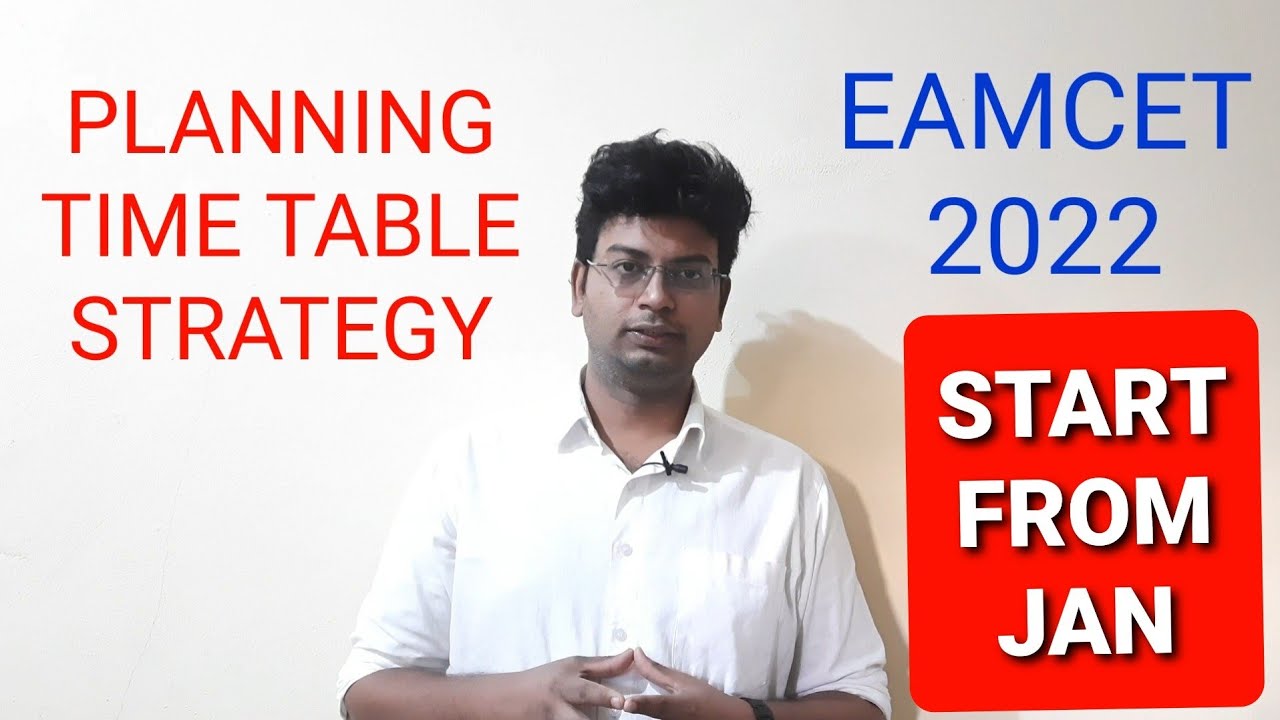 AP /TS EAMCET 2022|EAMCET PLANNING|EAMCET STRATEGY EAMCETTIME TABLE|# ...