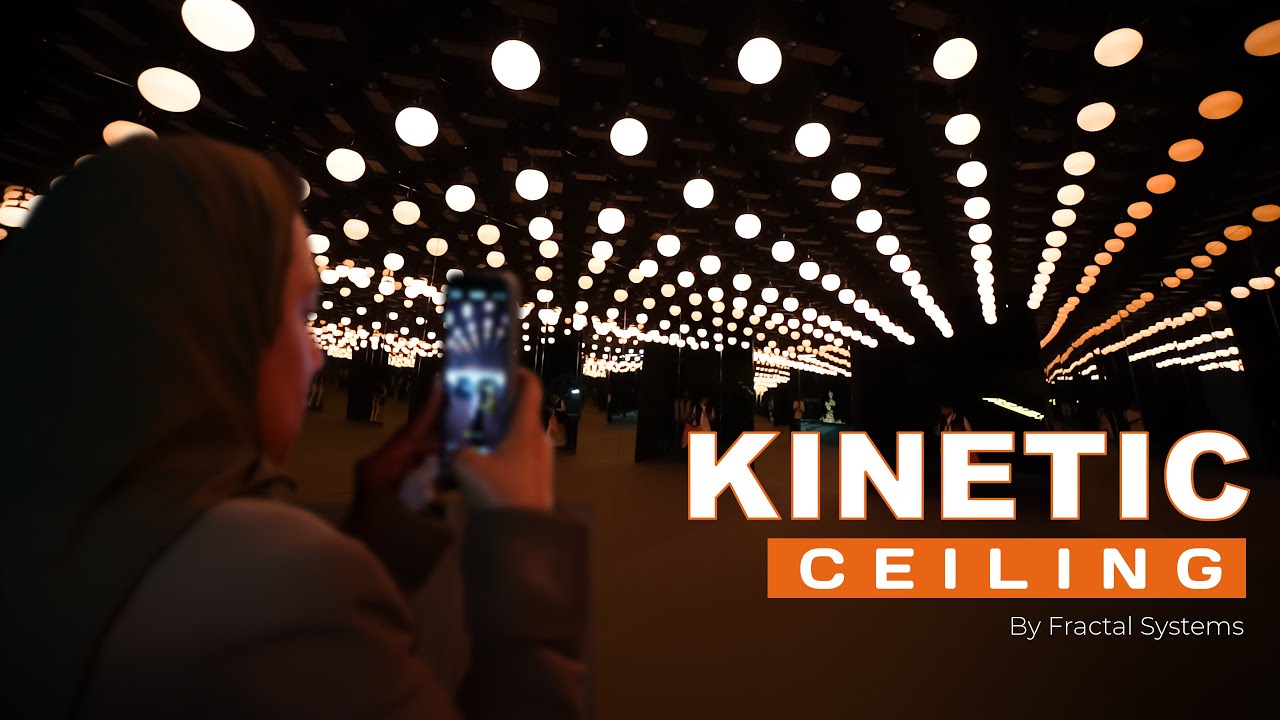 Kinetic Ceiling | Industrial Art Exhibition | Fractal Systems - YouTube