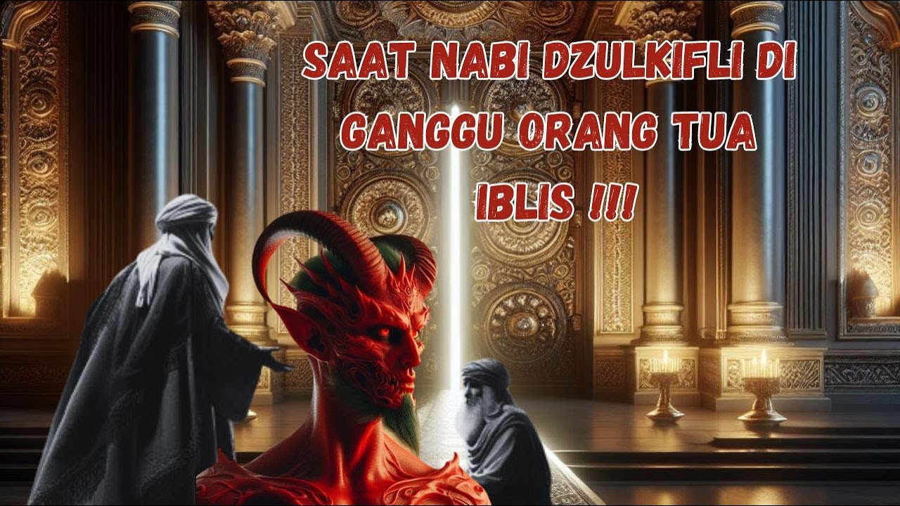 NABI DZULKIFLI TETAP BERSEBAR SAAT DI GANGGU SETAN LAKNAT || KISAH ...