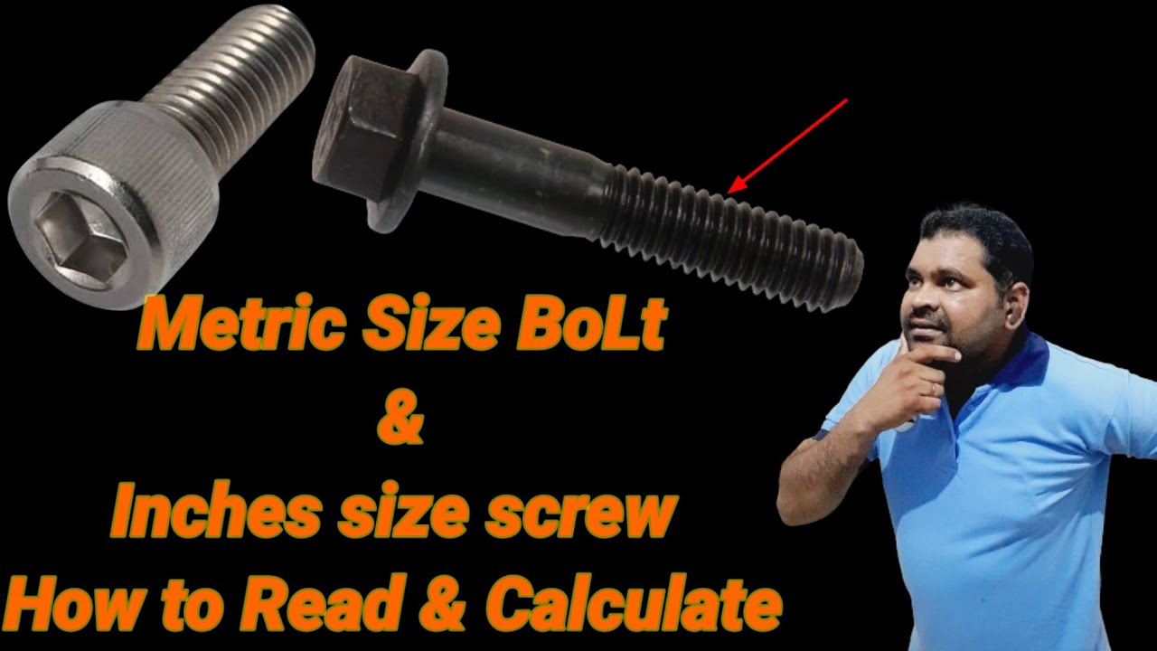 Metric Bolts BSW TPI Thread Pitch Calculations Bolt Size