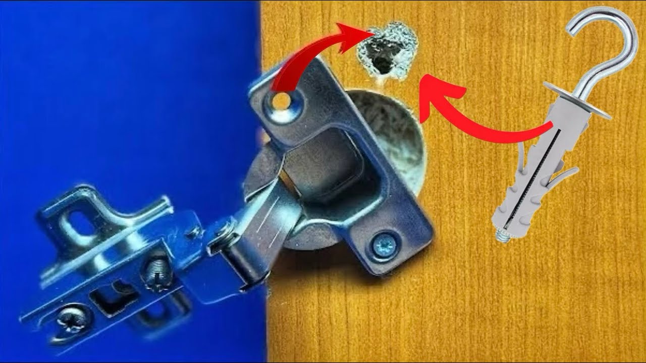 This Can Fix Any Broken Hinge- How to Fix Ripped Kitchen Cabinets ...
