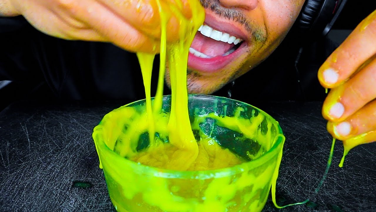 ASMR EDIBLE SLIME EATING JERRY *STICKY SOUNDS* NO TALKING PRANK - YouTube