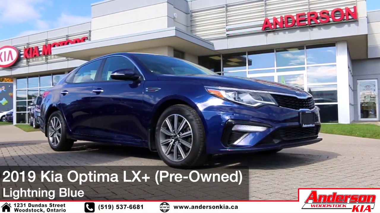 Pre-Owned 2019 Kia Optima LX+ (Blue) - Feature - YouTube
