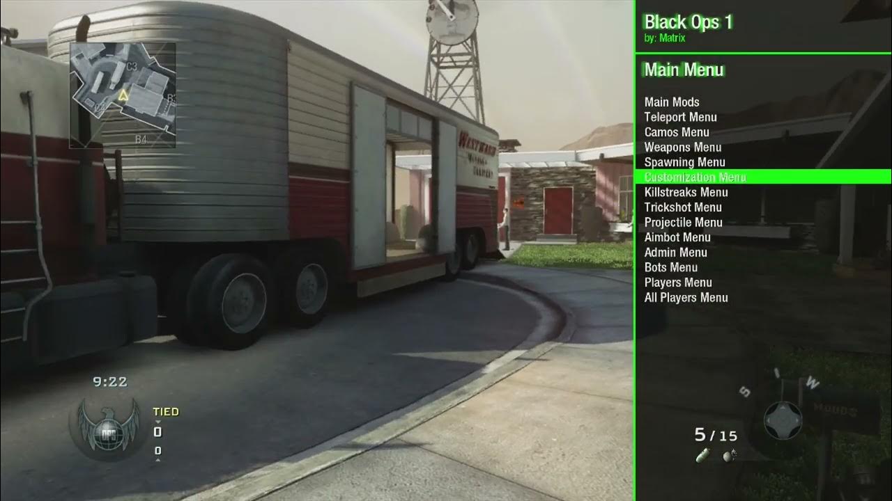 BO1 MatrixMods All Client Mod Menu for JTAG/RGH - YouTube