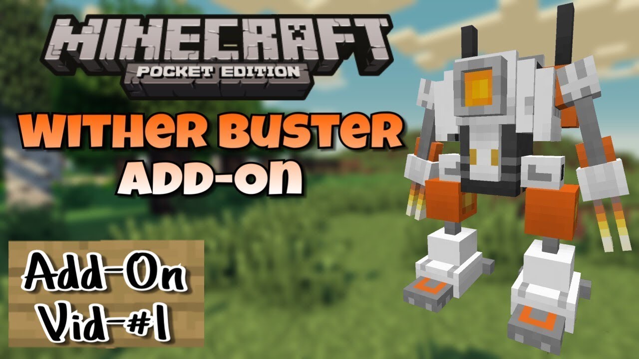 Minecraft Pocket Edition | WITHERBUSTER ADDON V2 - YouTube