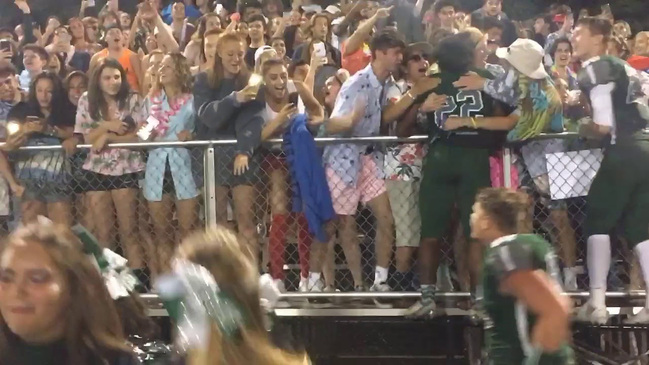 DePaul football celebrates signature win over Paramus Catholic - YouTube