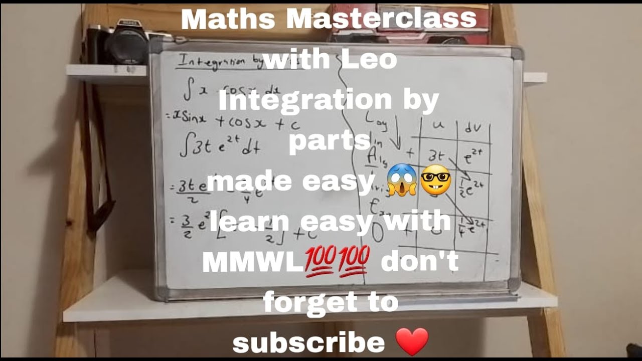 integration by parts lesson 1 ∫〖xcosx dx〗 - YouTube