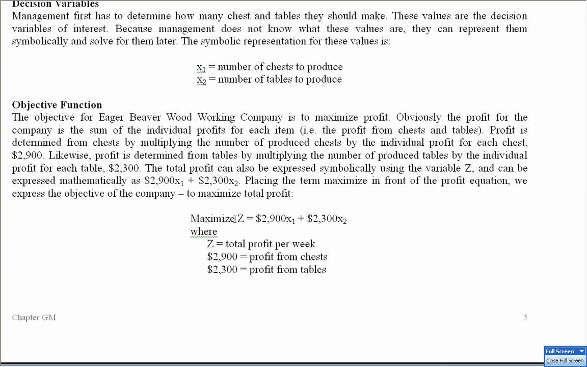 Open Office Solver Example - YouTube