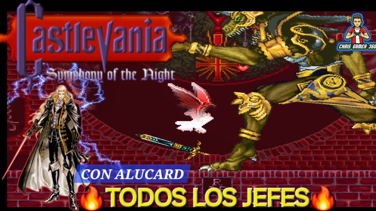 Castlevania Symphony of The Night - Todos los Jefes - Gameplay y Bug ...