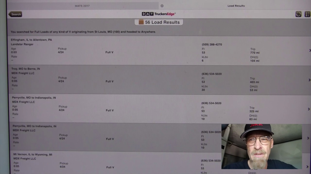 Find Me a Load Using DAT Software - YouTube