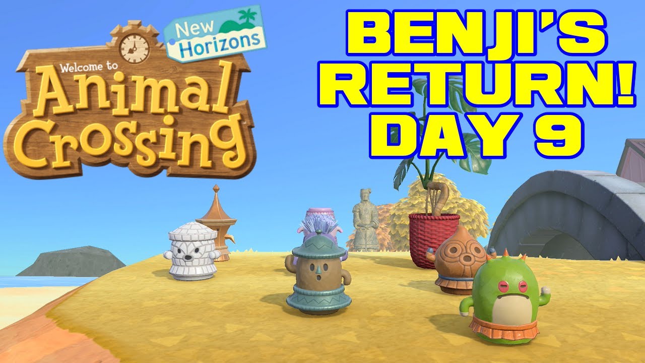 Animal Crossing: New Horizons - Benji's Return! - Day 9 - YouTube