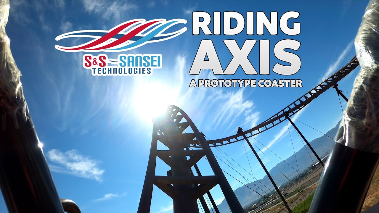 Riding the S&S AXIS Prototype Coaster - YouTube