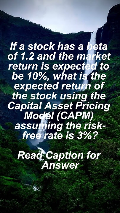 Calculate Expected Return Using CAPM | Analyst Interview| - YouTube