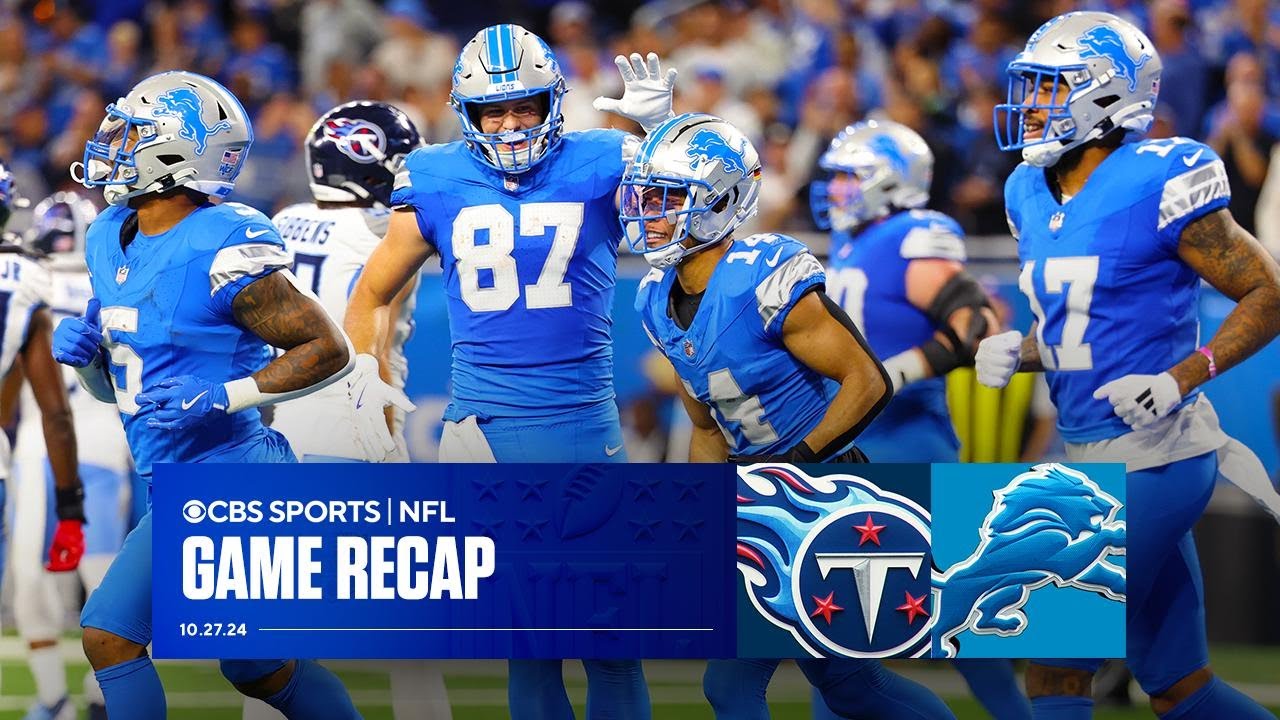 Lions OVERWHELM Titans for their 5th straight win | Game Recap - YouTube