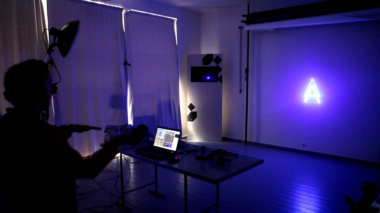 Laser Brush // Interactive Light Painting Interface - YouTube