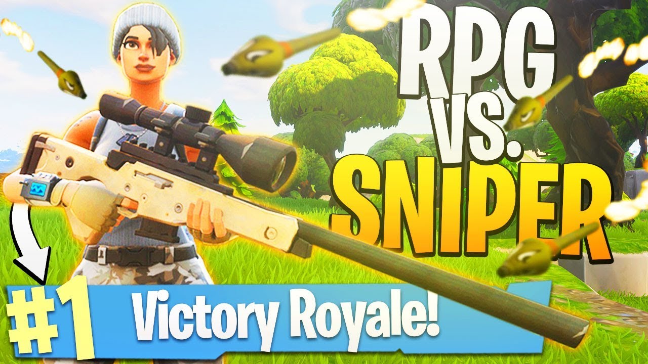 1v1 RPG vs. Sniper Rifle! - PS4 Fortnite BR SOLOS Gameplay! - YouTube