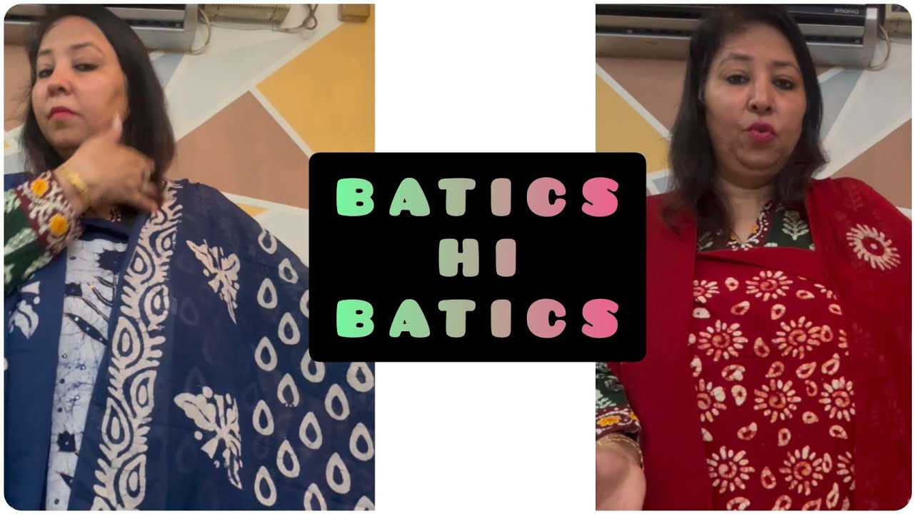 Aaj batic hi batic ll all beautiful designs and styles in batics in so ...