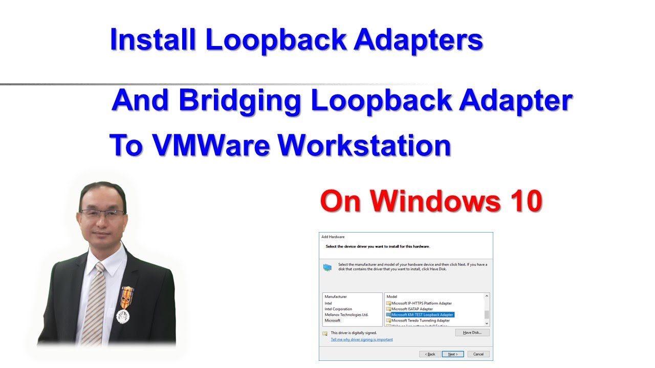 How to install Loopback Adaptoer and bridged to VMWare Workstation ...