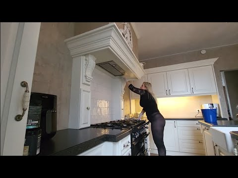 ASMR Cleaning With Me | Washing a Kitchen Chimney With Gloves.