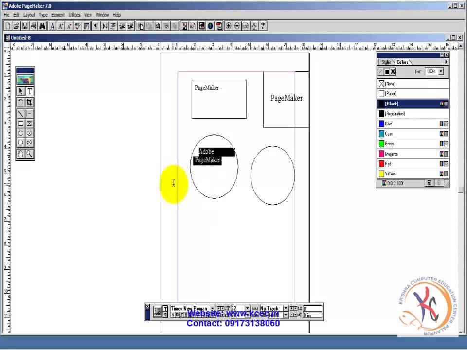 pagemaker tutorial in hindi 4 PageMaker Rectangular Frame,Elliptical ...