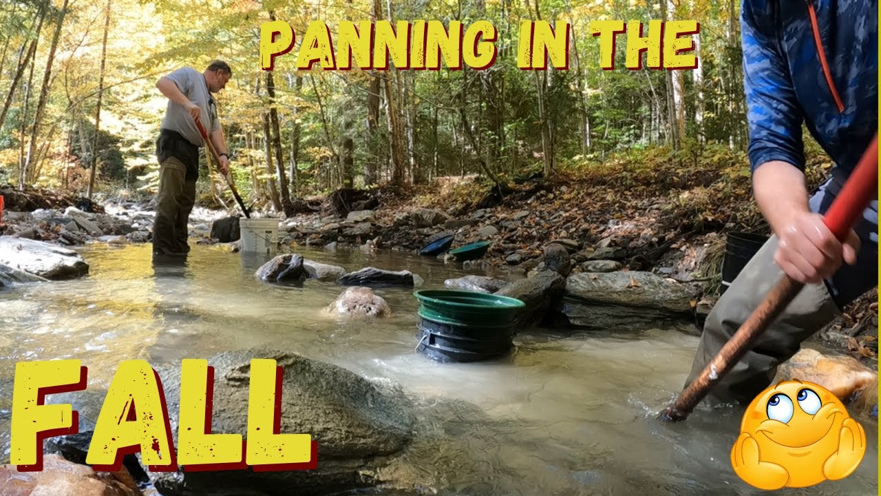Vermont prospecting in the fall. panning for gold in Vermont - YouTube